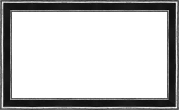 Silver & Black Frame for Samsung The Frame TV | Deco TV Frames