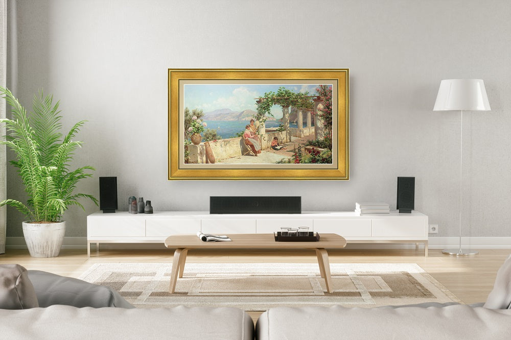 Antique Gold Frame for Samsung The Frame TV | Deco TV Frames