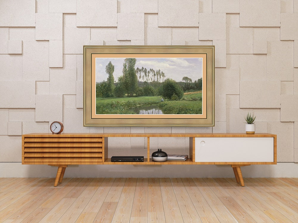 Warm Silver Frame for Samsung The Frame TV | Deco TV Frames