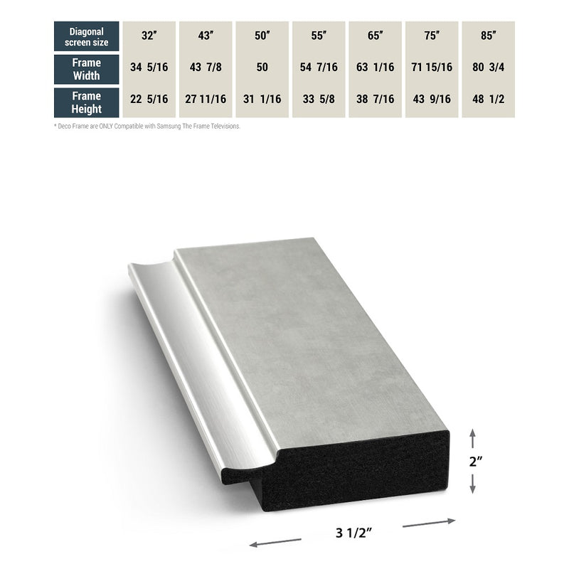 Open Box Silver Frame: Sleek and Modern TV Frame