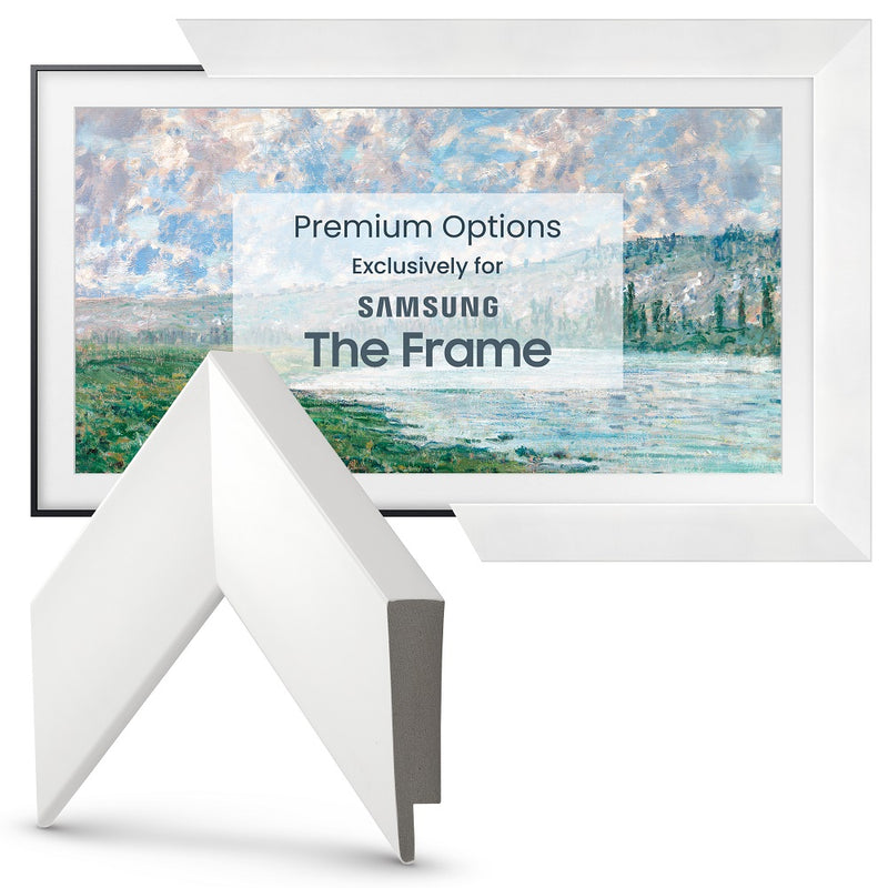 Gloss White Frame for Samsung The Frame TV | Deco TV Frames
