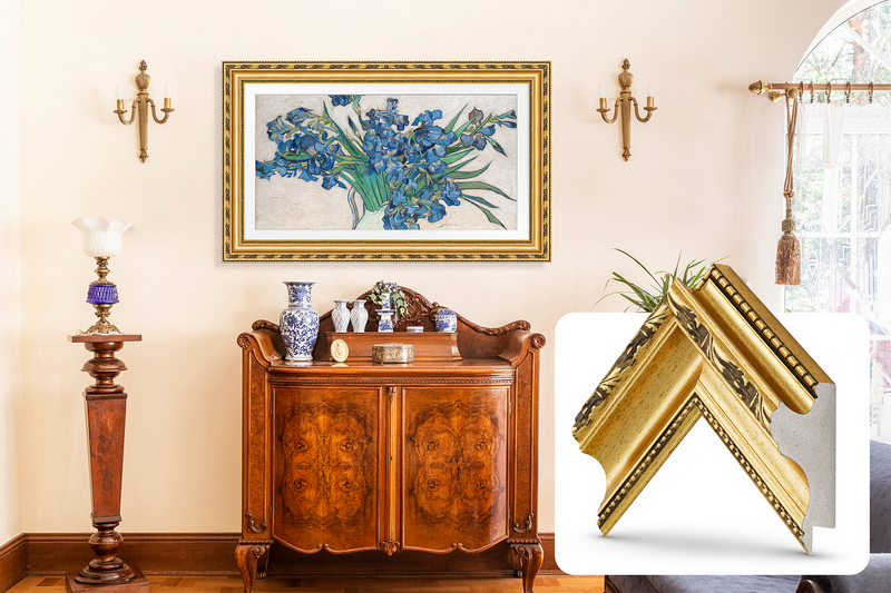 Ornate Gold Frame for Samsung The Frame TV | Deco TV Frames