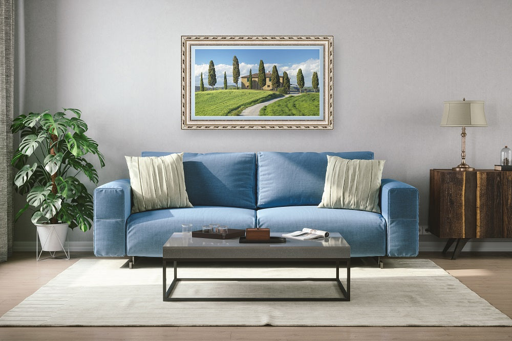 Ornate Silver Frame for Samsung The Frame TV | Deco TV Frames