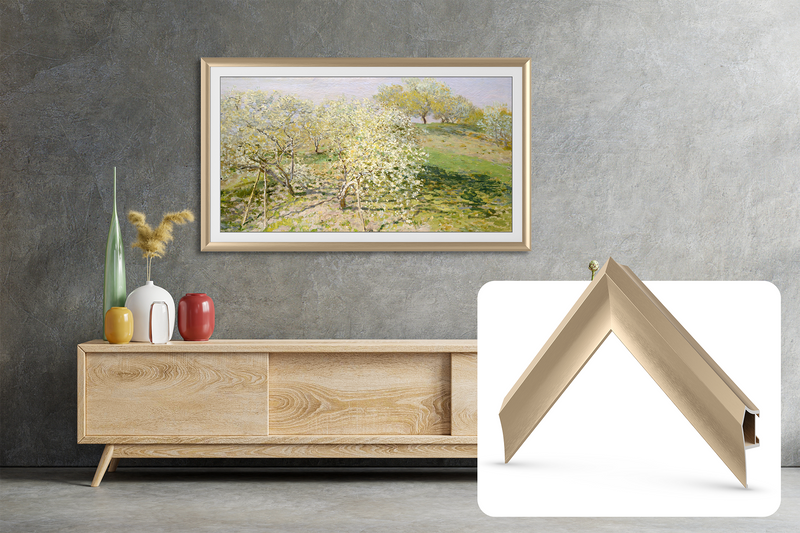 Pale Gold - Alloy Prismatic Samsung Frame Bezel