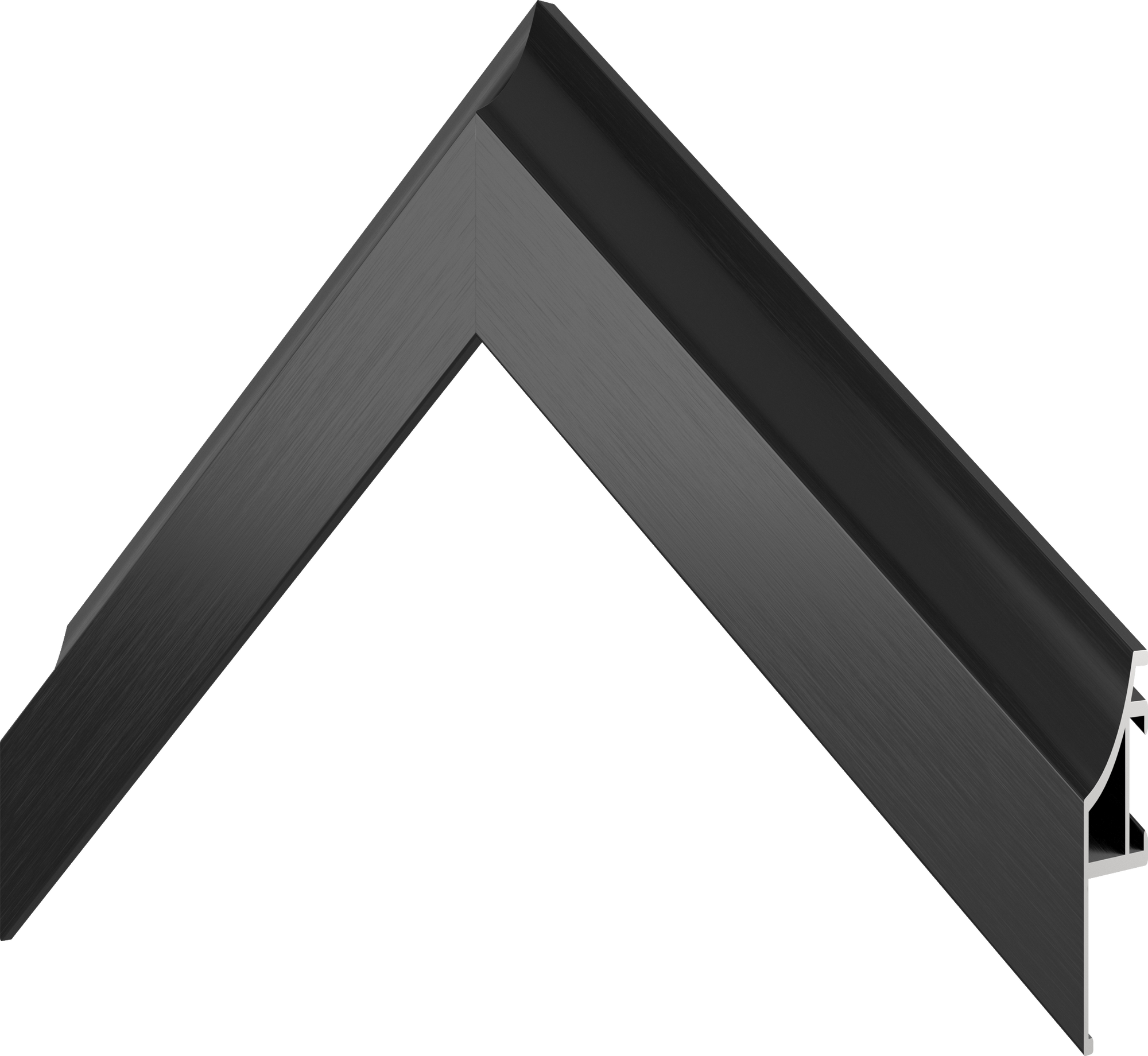 Anodized Black - Alloy Scoop Samsung Frame Bezel