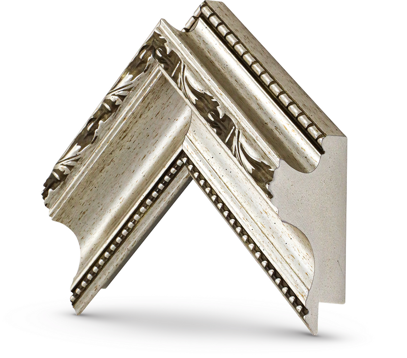 Ornate Silver Frame for Samsung The Frame TV | Deco TV Frames