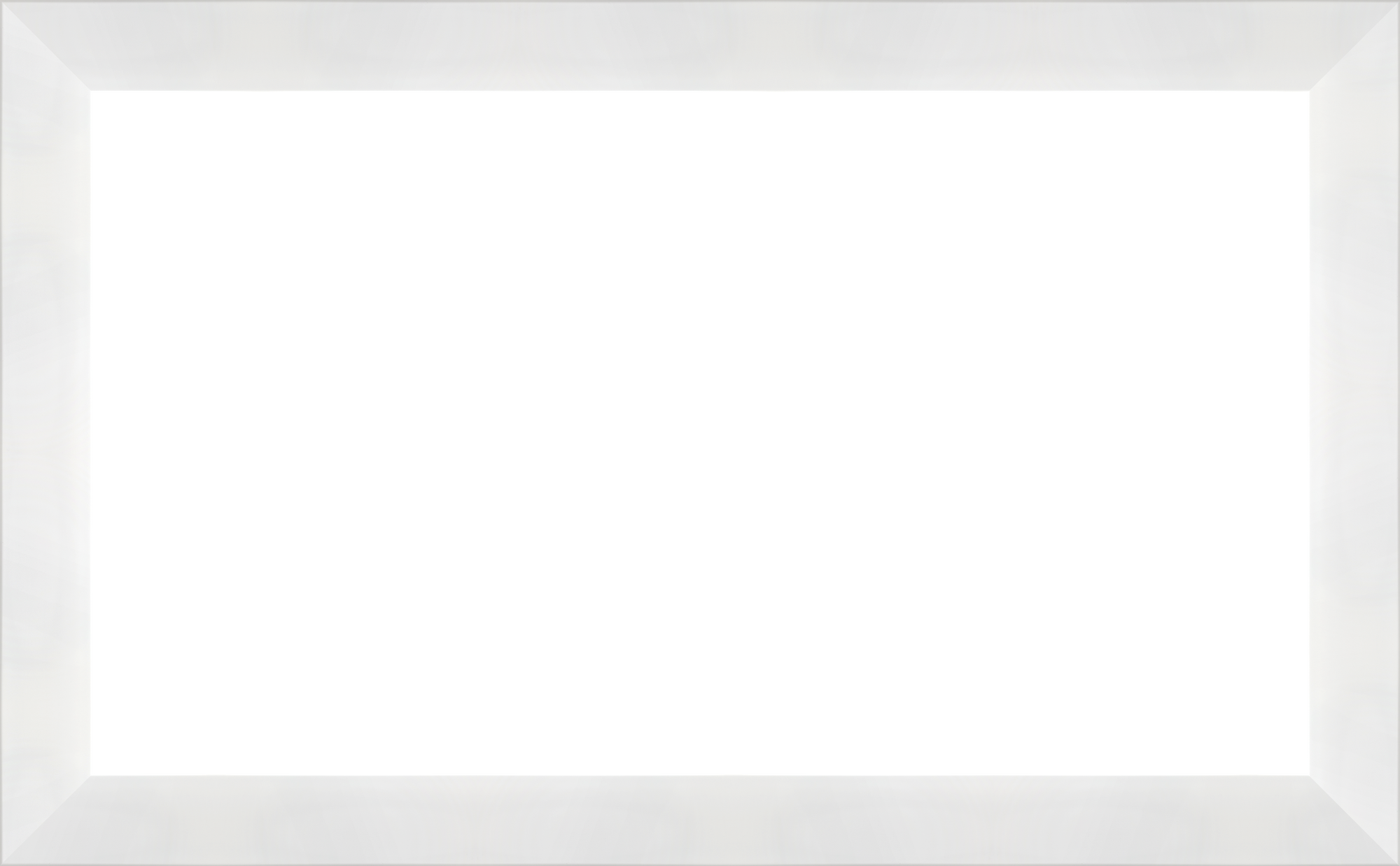 Open Box Gloss White Frame for Samsung The Frame TV | Deco TV Frames
