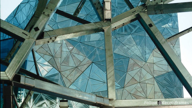 Glass Building | Modern Architectural TV Frame Art
