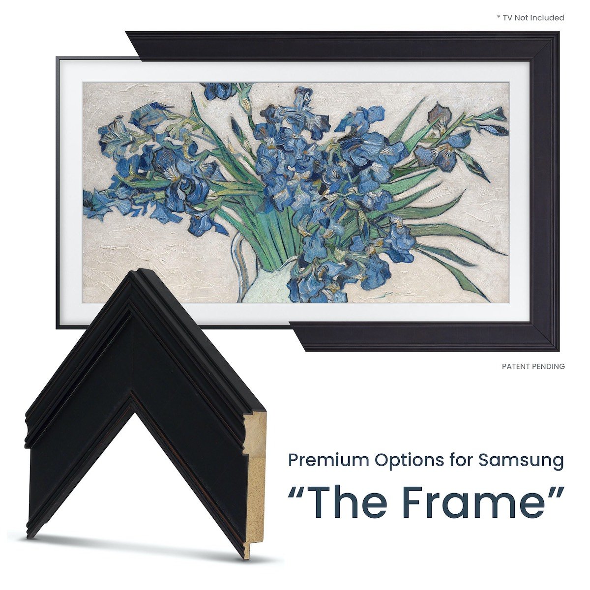 Black Frame for Samsung The Frame TV | Deco TV Frames